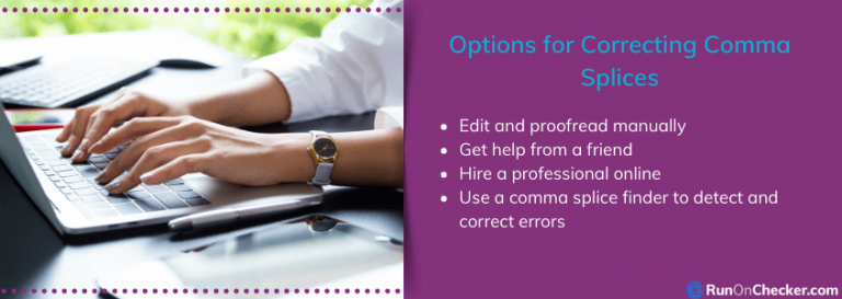 How to Fix Comma Splices in Your Text | Run on Checker